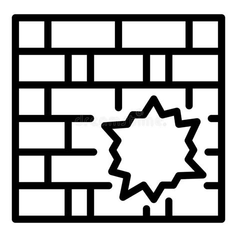 Firewall Icon Outline Vector Cyber Crime Stock Vector Illustration Of Computer Isolated