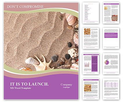 Shell Design Word Template Design ID 0000019563 SmileTemplates