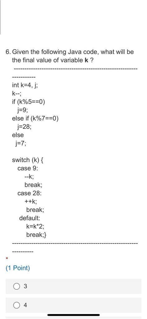 Solved Required 1 What Is The Output Of The Following