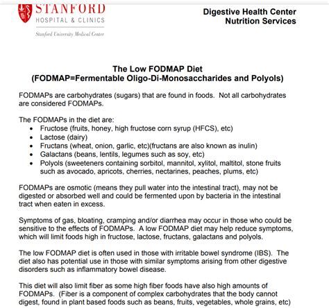 Low Fodmap Diet R Diverticulitis