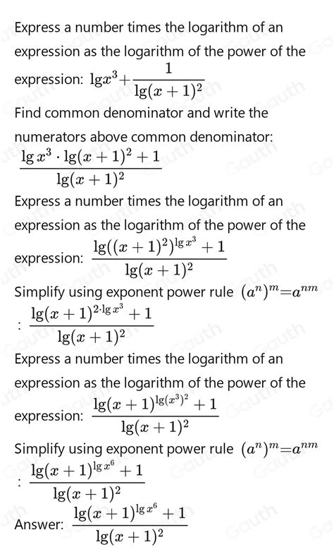 solved combine 3 log x 1 2 log x 1 into a single logarithm [math]