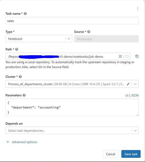 You Are Tasked To Set Up A Set Notebook As A Job For Six Departments