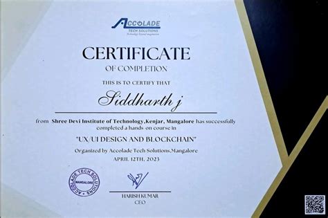 Hi All I Have Successfully Completed A Hands On Course In Uxui Design And Blockchain