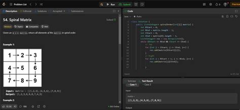 rohit mali on linkedin dsachallenge leetcode javaprogramming 2darrays spiralmatrix…