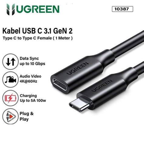 Jual Cable Extension Ugreen Usb C Male To Usb C Female Meter Di Seller Dbklik Surabaya