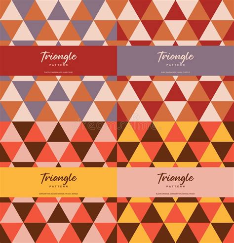 Autumn Maple Triangle Art Quad Pack Stock Vector Illustration Of Pattern Wrapper 325875429