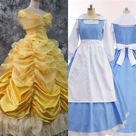 기타 디즈니 공주 미녀와 야수 코스프레 벨 드레스 하녀복 성인 공주 코스튬 할로윈 졸업사진 위시버킷