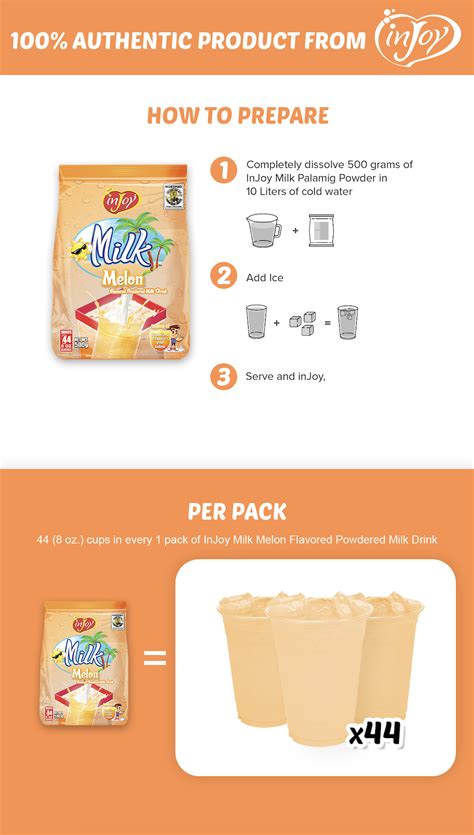 Injoy Melon Milk Palamig Juice 500g Shopee Philippines