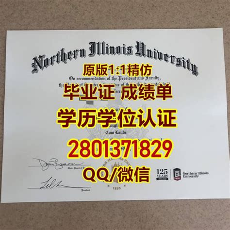 原版精仿美国北伊利诺伊大学毕业证成绩单 Pdf