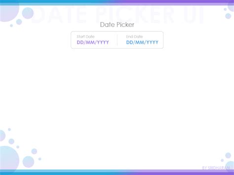Date Picker UI Behance