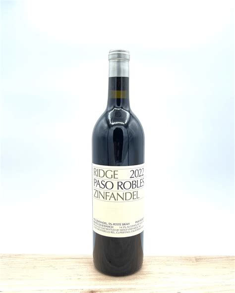Ridge Paso Robles Zinfandel 2022 — Fog Wine Shop