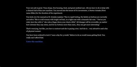 the mad scientists sexy machine a text based very nsfw transfomation game release