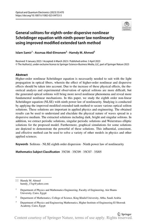 General Solitons For Eighth Order Dispersive Nonlinear Schrödinger Equation With Ninth Power Law