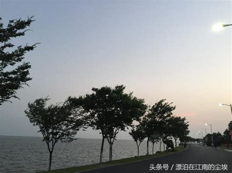 崑山澱山湖生態旅遊區沿湖看日落 每日頭條