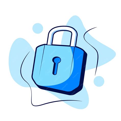 Premium Vector Security Padlock Vector Illustration
