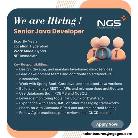 hiring java springboot microservices techhiring ngscareers