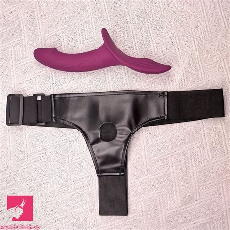 984in Dual Motor Double Ended G Spot Automatic Silicone Strap On Dild