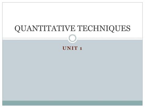 Qt Unit I Ppt