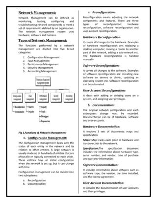 Basic Concepts And Types Of Network Management PDF