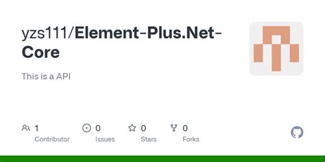 GitHub Yzs Element Plus Net Core This Is A API