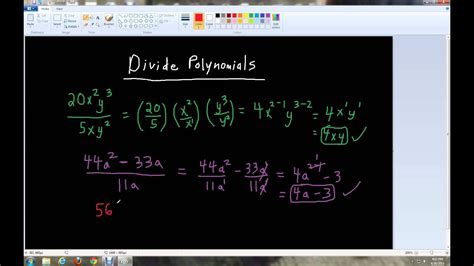 Divide Polynomials 1 YouTube