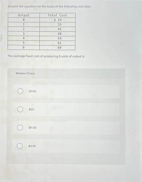 Solved Answer The Question On The Basis Of The Following