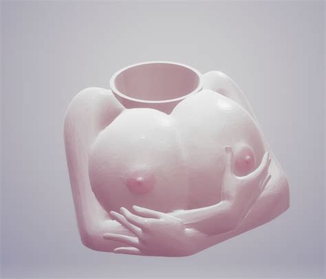 A Splendid Vase A Nsfw Vase With Beautiful Woman Nude Breast By Olle D Download Free Stl