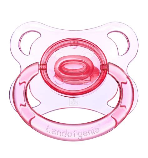 Landofgenie Adult Sized Gloss Pacifier Pink And Blue Moon Paci