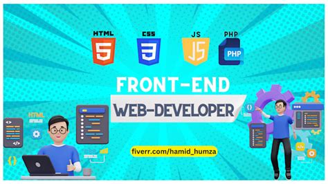 design front end custom responsive website in html css javascript by