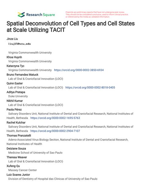 Pdf Spatial Deconvolution Of Cell Types And Cell States At Scale