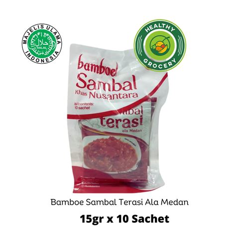Bamboe Sambal 15gr Sambel Bawang Udang Terasi Ijo Lazada Indonesia