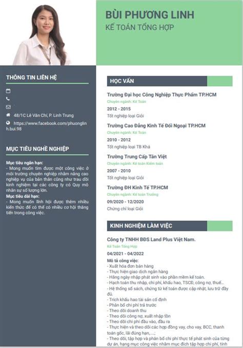 Thanh Nguyen On Linkedin Sharecv Hcm Kế Toán Tổng Hợp Thành đang