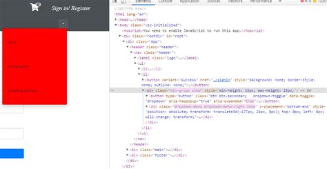 Dropdown Arrow Moves Down When Clicked In React Javascriptcss Stack