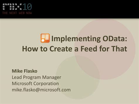 Ppt Implementing Odata How To Create A Feed For That Powerpoint
