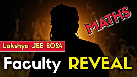 The Sir As Maths Teacher Class 12th Lakshya Jee 2024 Motion Poster ⚡ Youtube