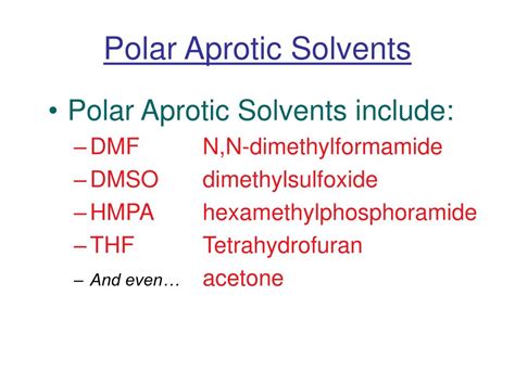 What Are The Examples Of Aprotic Solvents At Michael Holcomb Blog