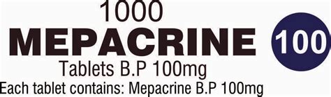 Mepacrine Mepacrine Mepacrine Generic Is A Nonsteroidal Anti