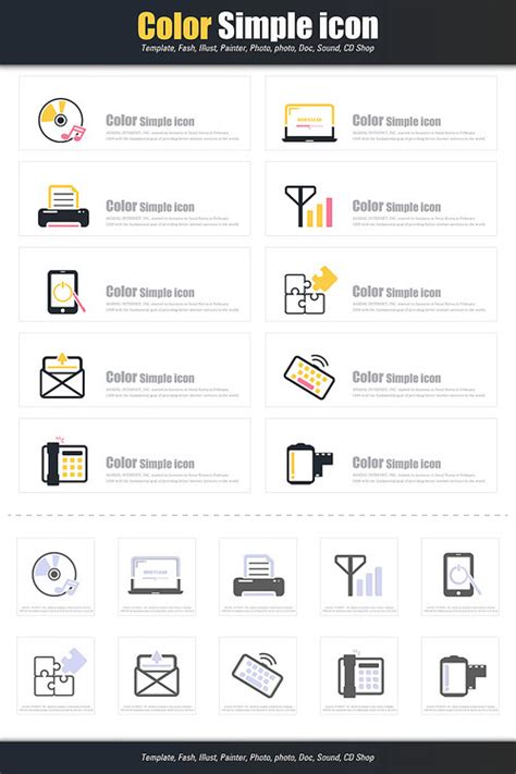Color Simple Icons