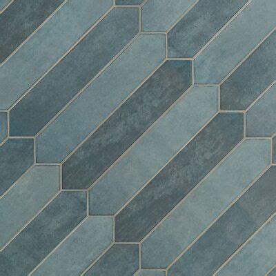 Renzo 5 X 5 Ceramic Wall Tile Renzo Jade Tile Green Picket Tile