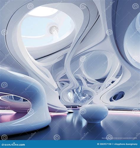 Ai Generative Futuristic Concept Design Abstract Background Stock Illustration Illustration Of