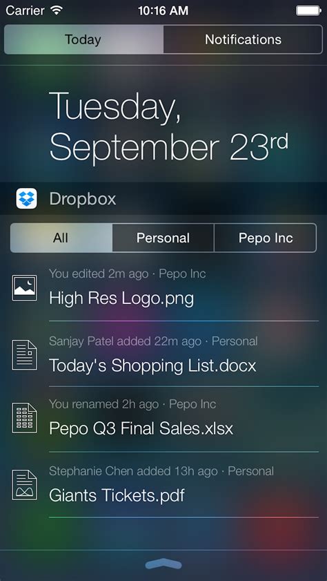 dropbox is ready for ios 8