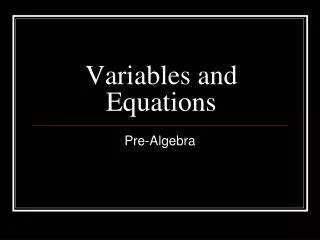 PPT 1 6 Variables And Equations PowerPoint Presentation Free Download ID 1241155