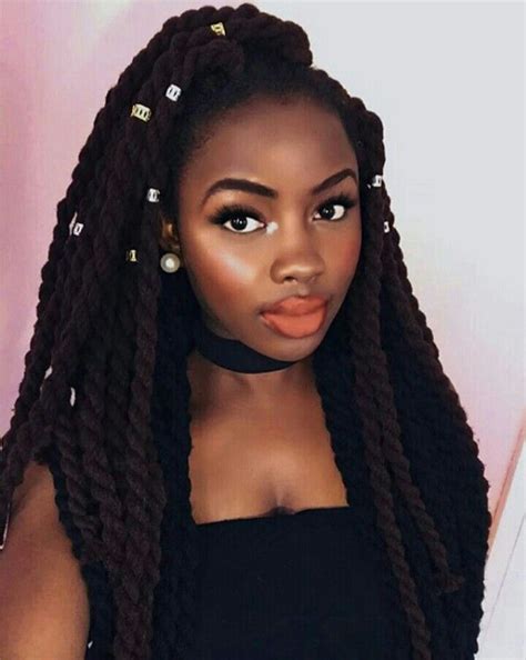 Pinterest Badgalronnie ♚ Senegalese Twist Hairstyles French Braid