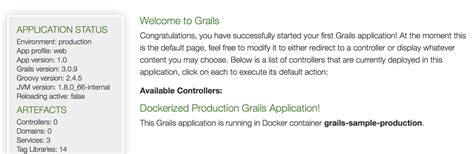 Grails Goodness Run Grails Application As Docker Container Messages