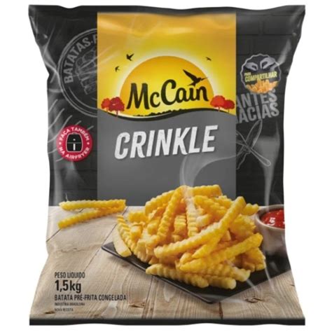 Batata Pré Frita Crinkle 9mm Congelada Mccain 1 5kg