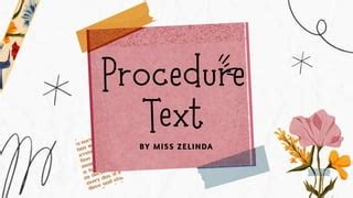 Procedure Text PPTX