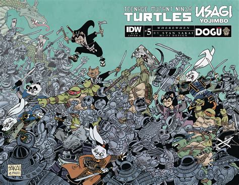 Teenage Mutant Ninja Turtles Usagi Yojimbo Wherewhen 5 Sakai Cover