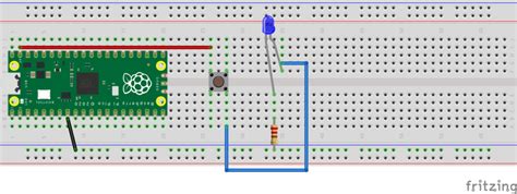 RPI Pico LED Push Button Electronics For You Explains