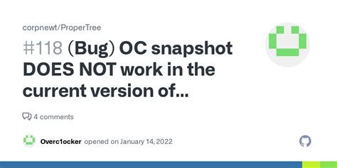 Bug Oc Snapshot Does Not Work In The Current Version Of Propertree · Issue 118 · Corpnewt