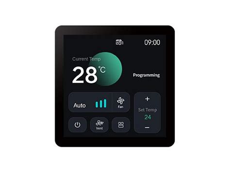 Smart Touchscreen Color Display Thermostat For Air Conditioning Wifi Programmable Hvac